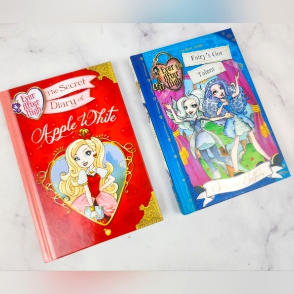 Mattel | Other | Ever After High Books Diary Of Apple White Fairies Got ...